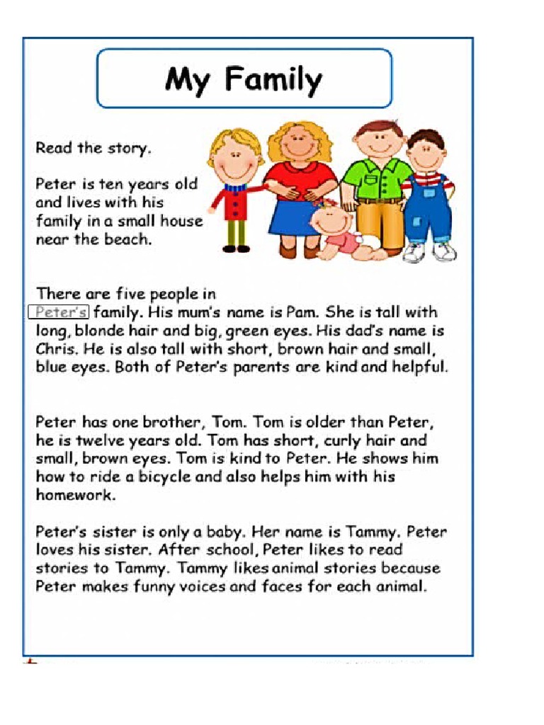 My Family | PDF | Drawing