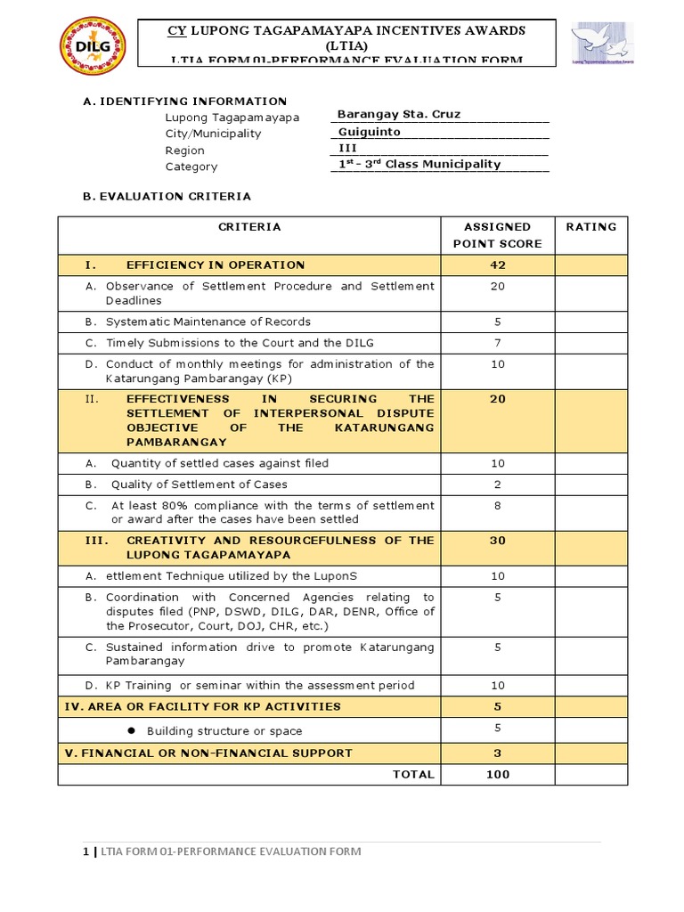 Annex A Ltia Forms 1 7 | PDF