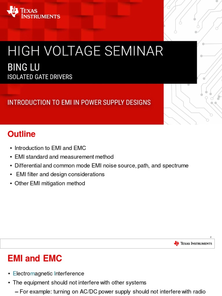 Introduction To EMI in Power Supply Designs | PDF