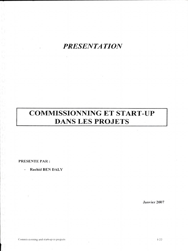 Comiss Et Start Up Dans Les Projets | PDF