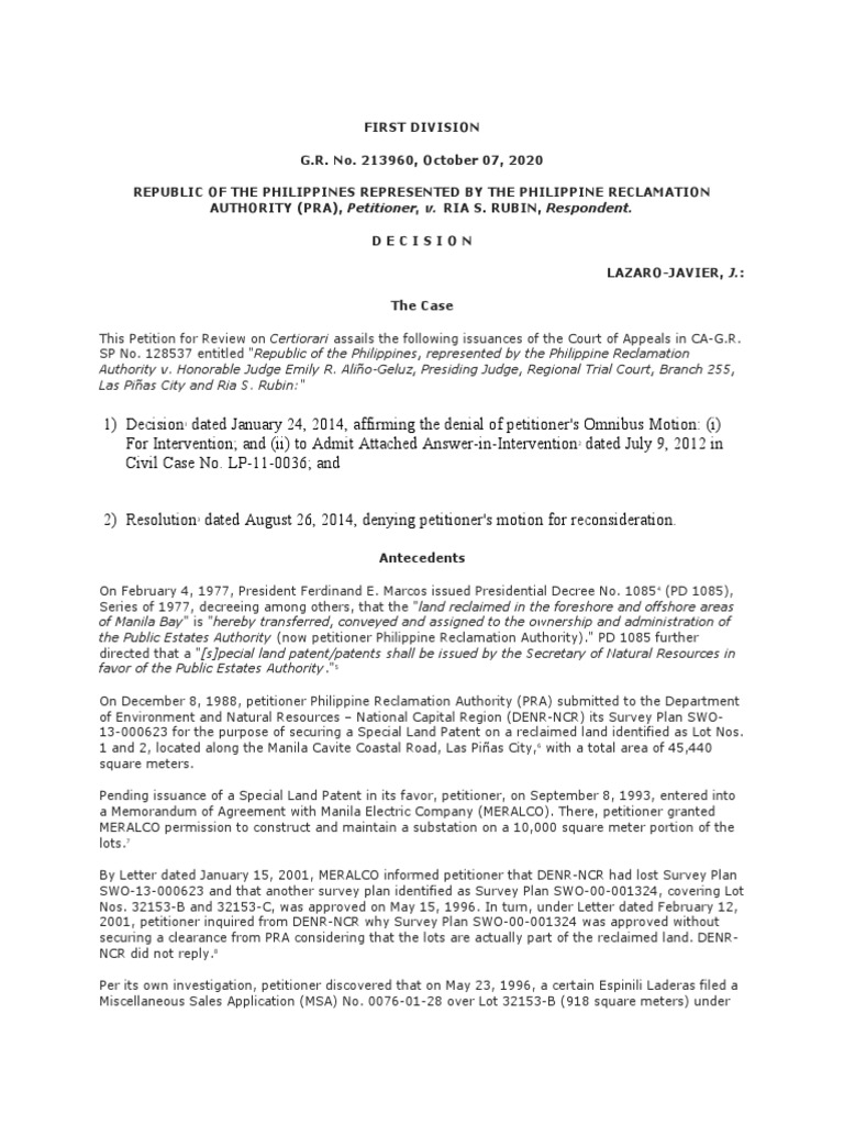 PRA vs. Rubin | PDF | Social Science | Law