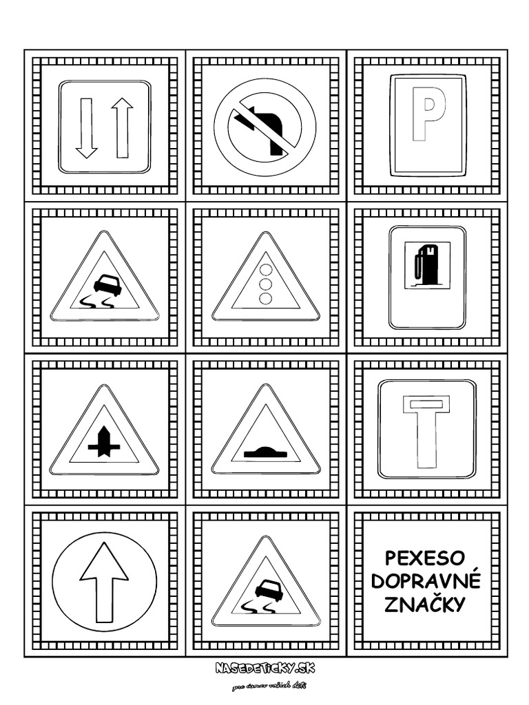 Pexeso Dopravne Znacky 2 | PDF
