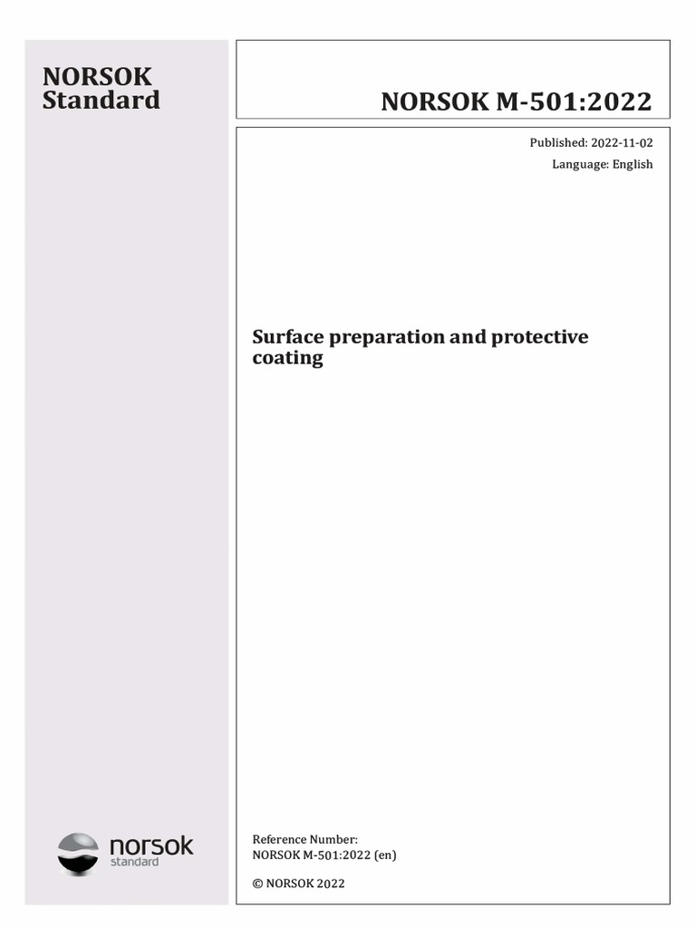 Norsok M-501 - 2022 | PDF