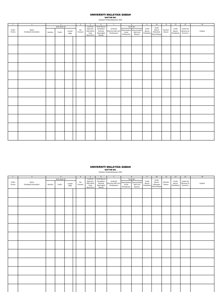 Daftar Bil | PDF
