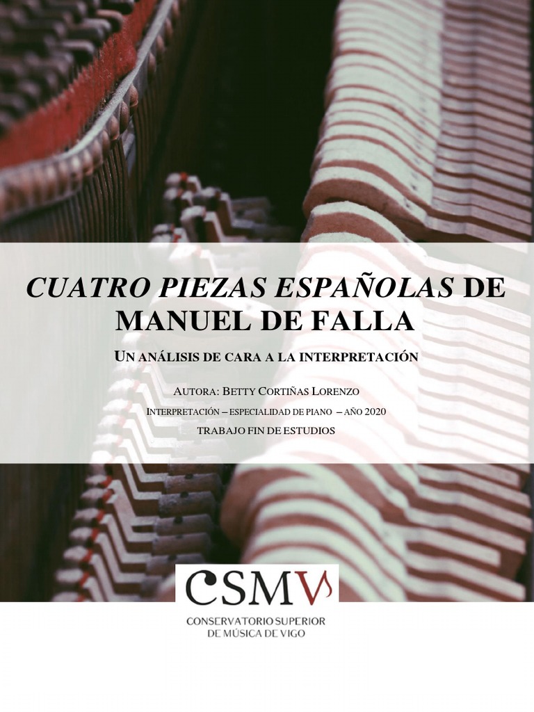 Cuatro Piezas Espanolas de Manuel de Falla | PDF