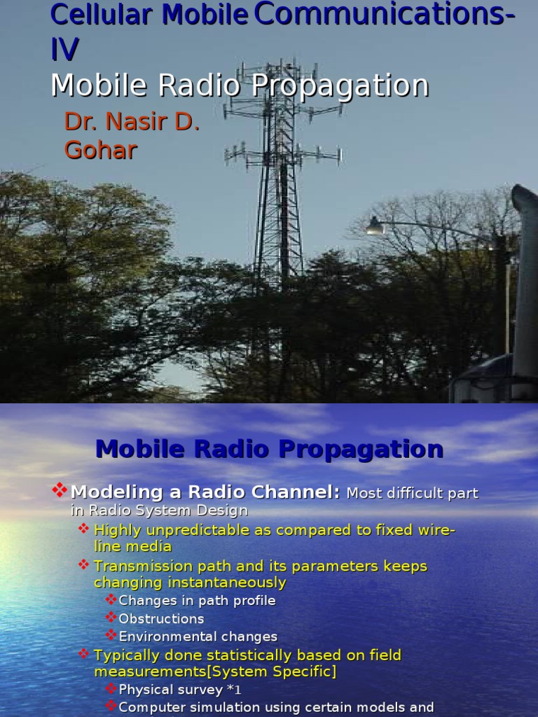 Mobile Radio Propagation Pdf Radio Propagation Telecommunications Engineering