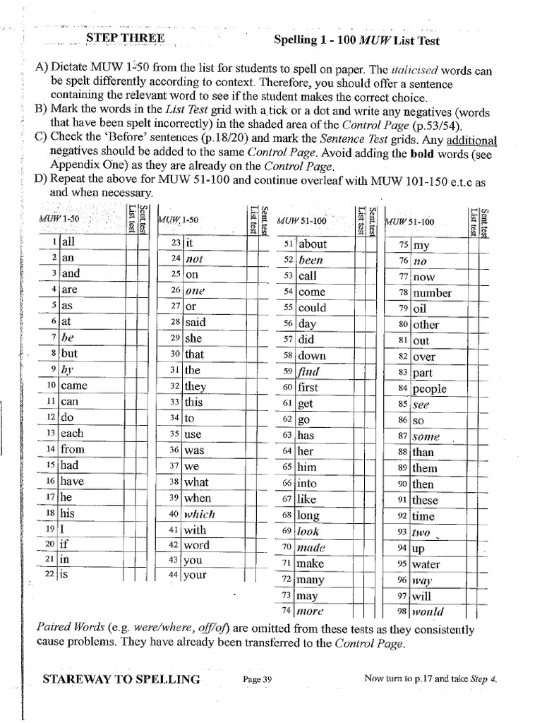 Stareway To Spelling | PDF