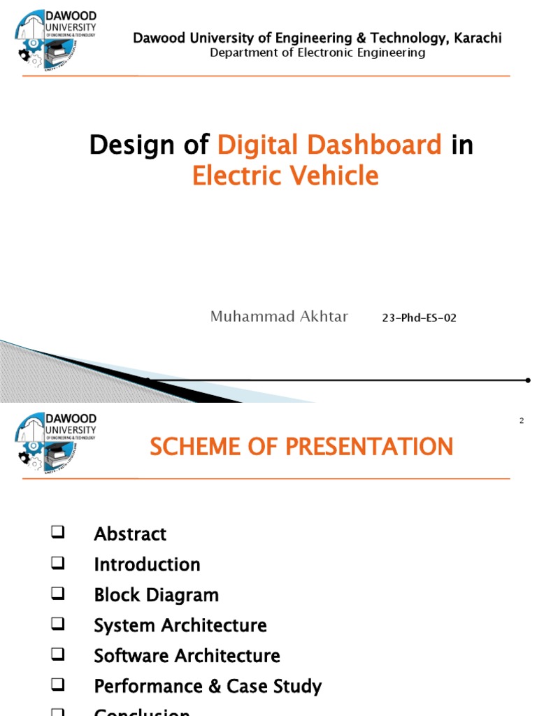 Digital Dashboard of Electric Vehicle | PDF