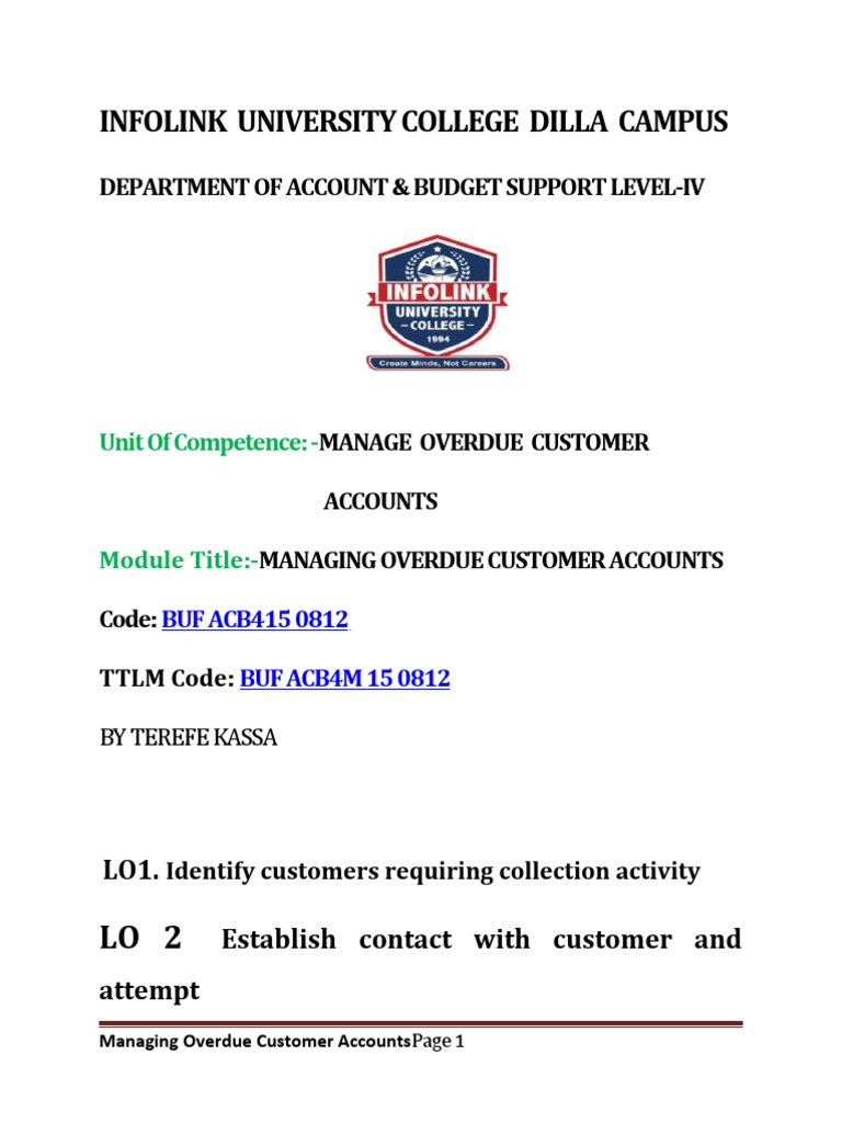 Managing Overdue Customer Accounts | PDF | Business | Finance & Money ...