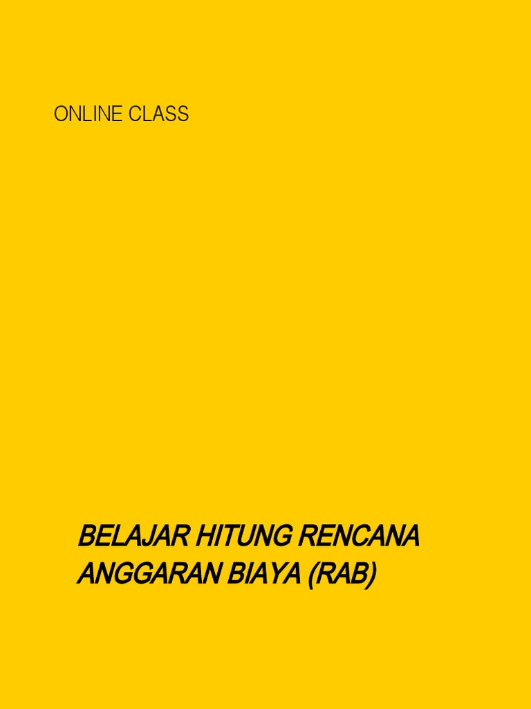 Modul RAB ZAA | PDF