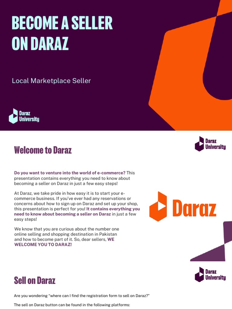 Become A Seller On Daraz | PDF | Brand | Trademark