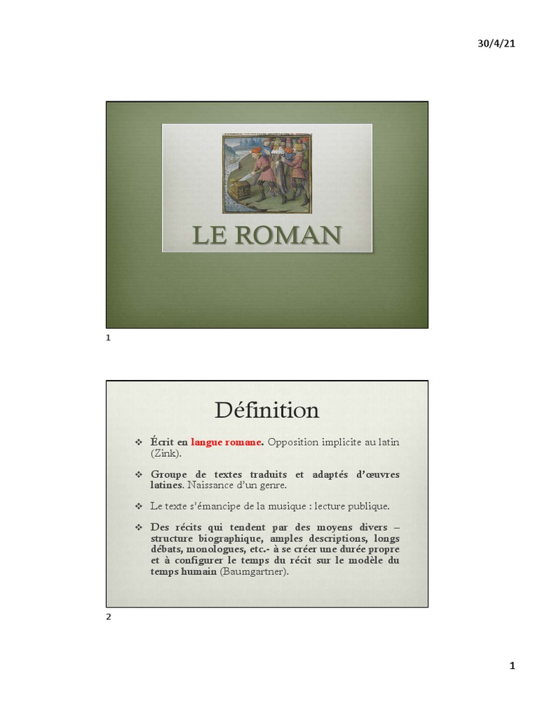 Romans antiques : définitions et caractéristiques | PDF