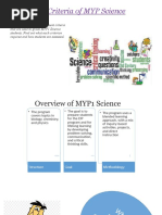 MYP 1 Science Criteria Overview | PDF | Scientific Method | Validity ...