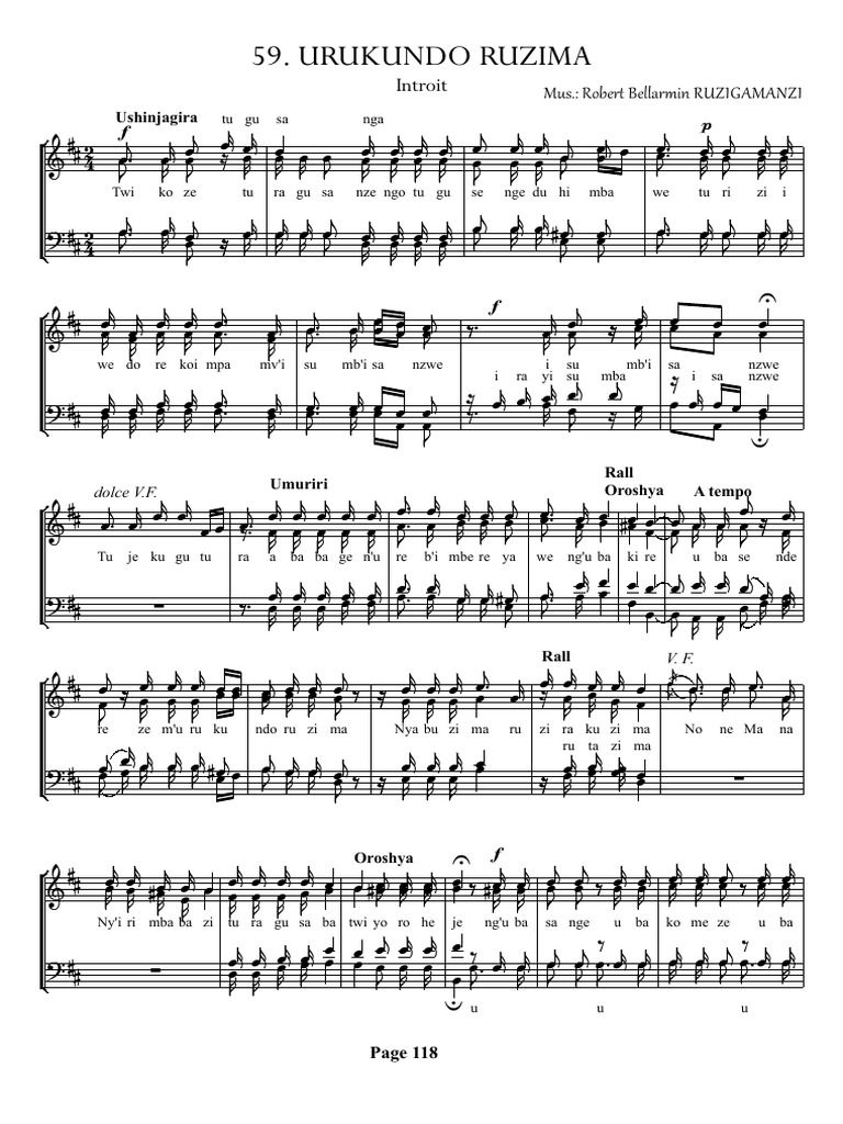 Urukundo Ruzima (Robert Bellarmin Ruzigamanzi) | PDF