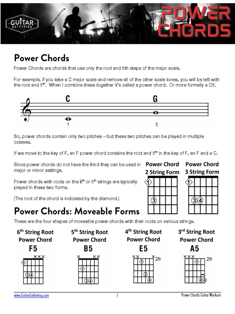 Power Chords Workout Book-1 | PDF