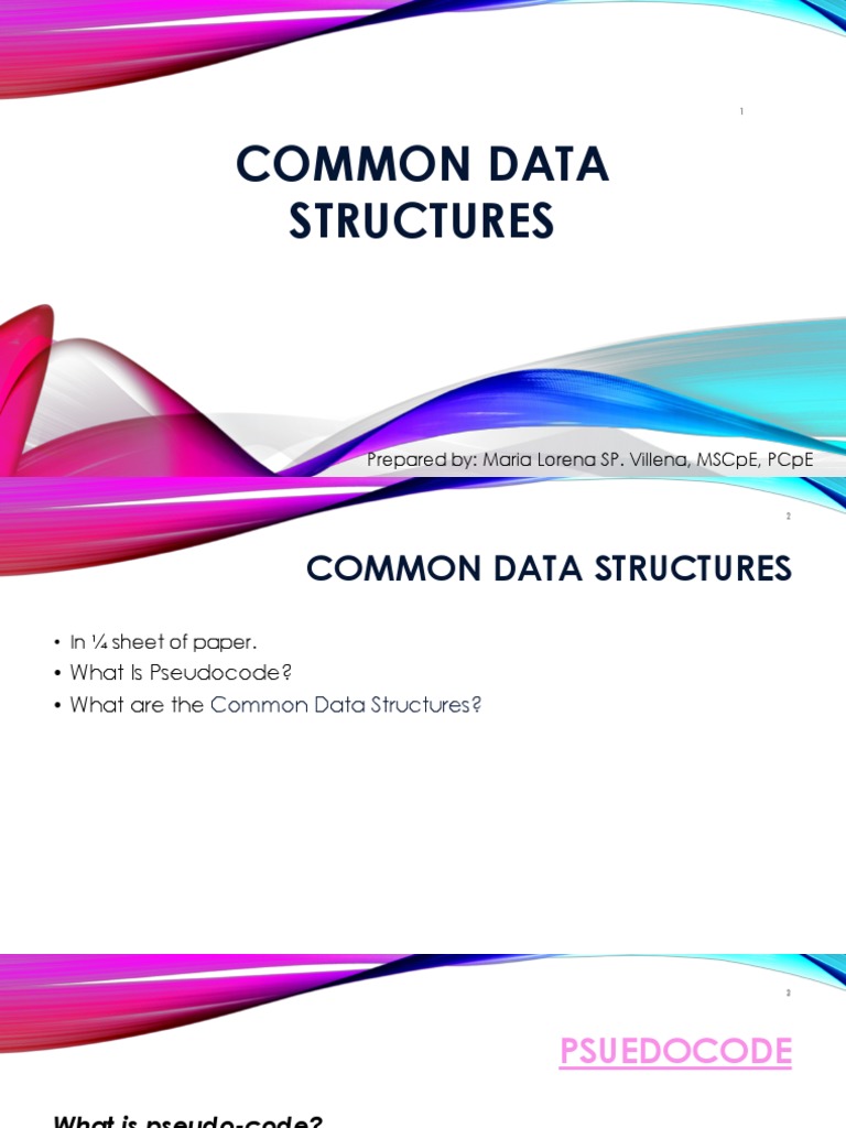 Common Data Structures Pdf Dynamic Programming Queue Abstract Data Type