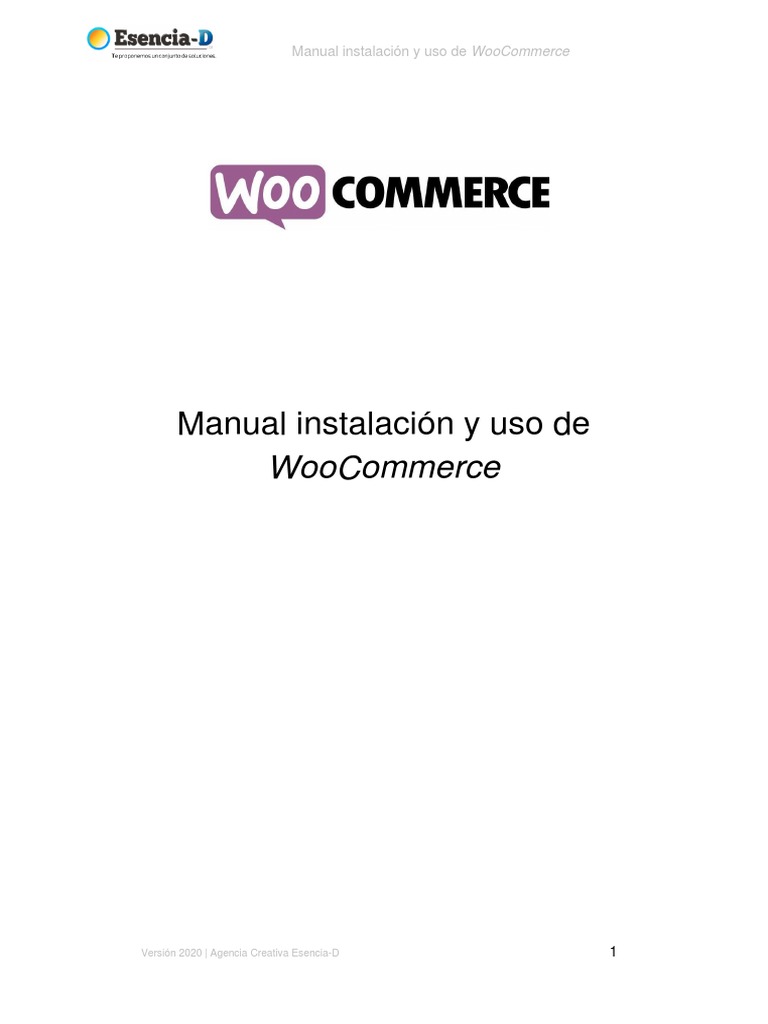 Manual Instalacion y Uso de WooCommerce | PDF