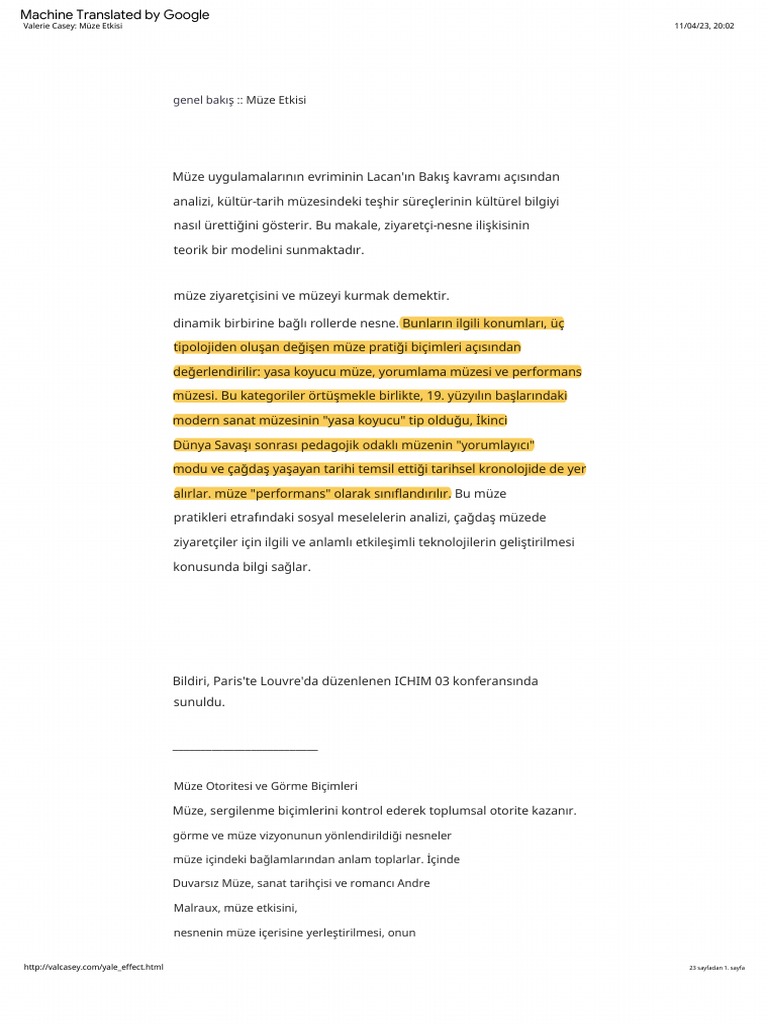 Valerie Casey - The Museum Effect | PDF