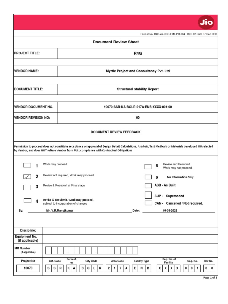 SSR Ka BGLR 217a Enb XXXX 001 00 | PDF