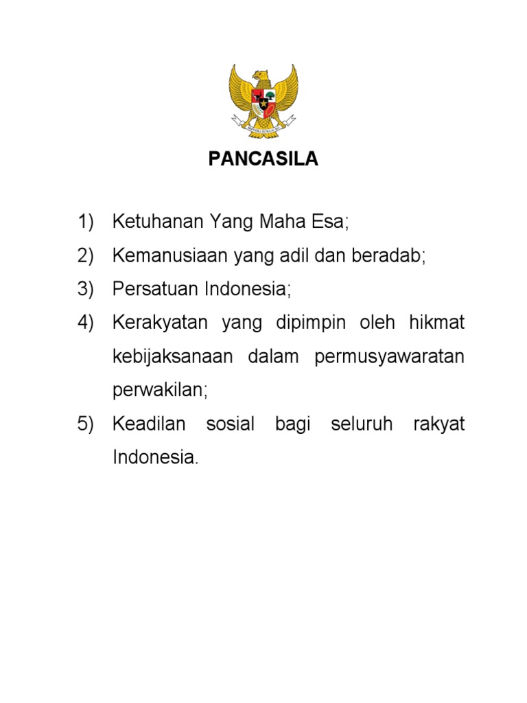 1. Teks Pancasila | PDF
