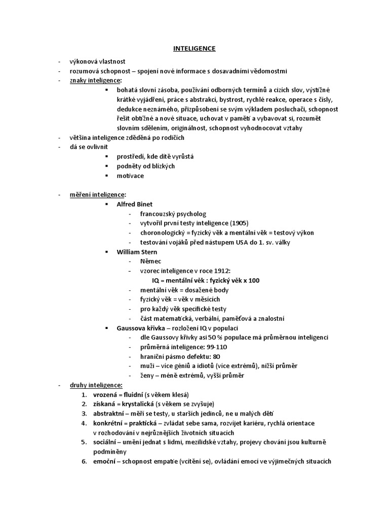 Inteligence | PDF