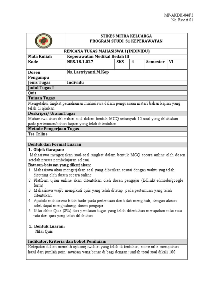 Tugas KMB III | PDF