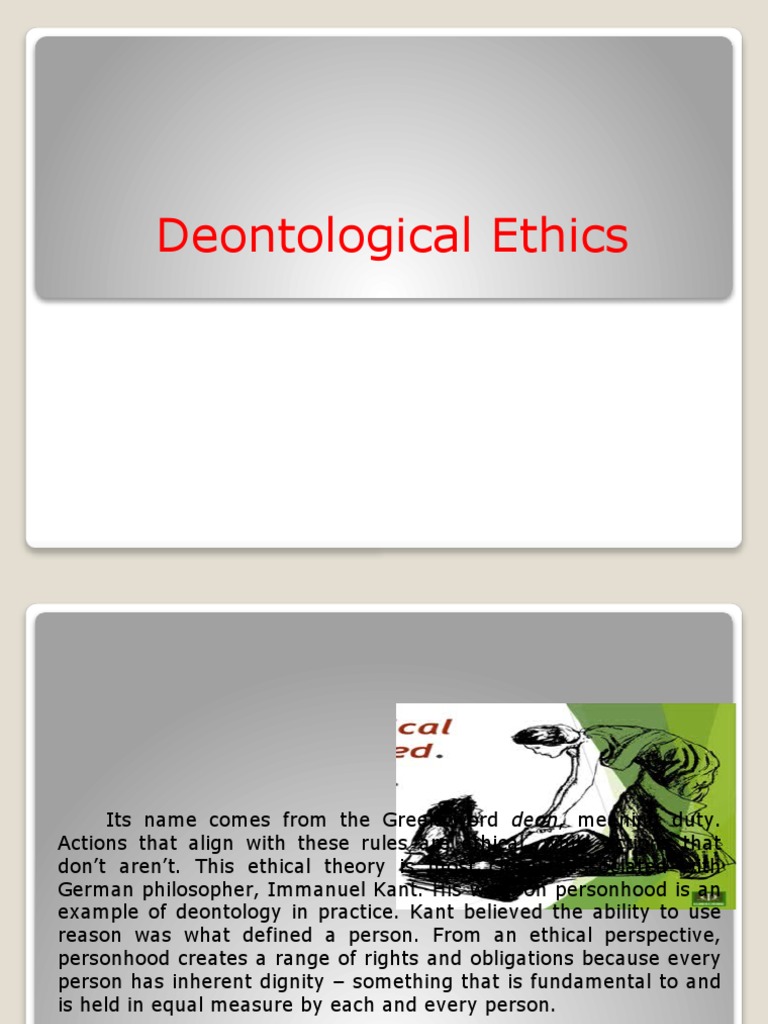 deontological ethics | PDF