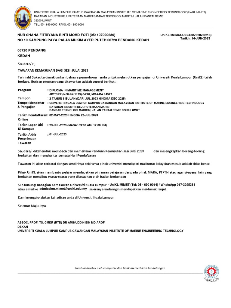 Offer Letter 4 | PDF