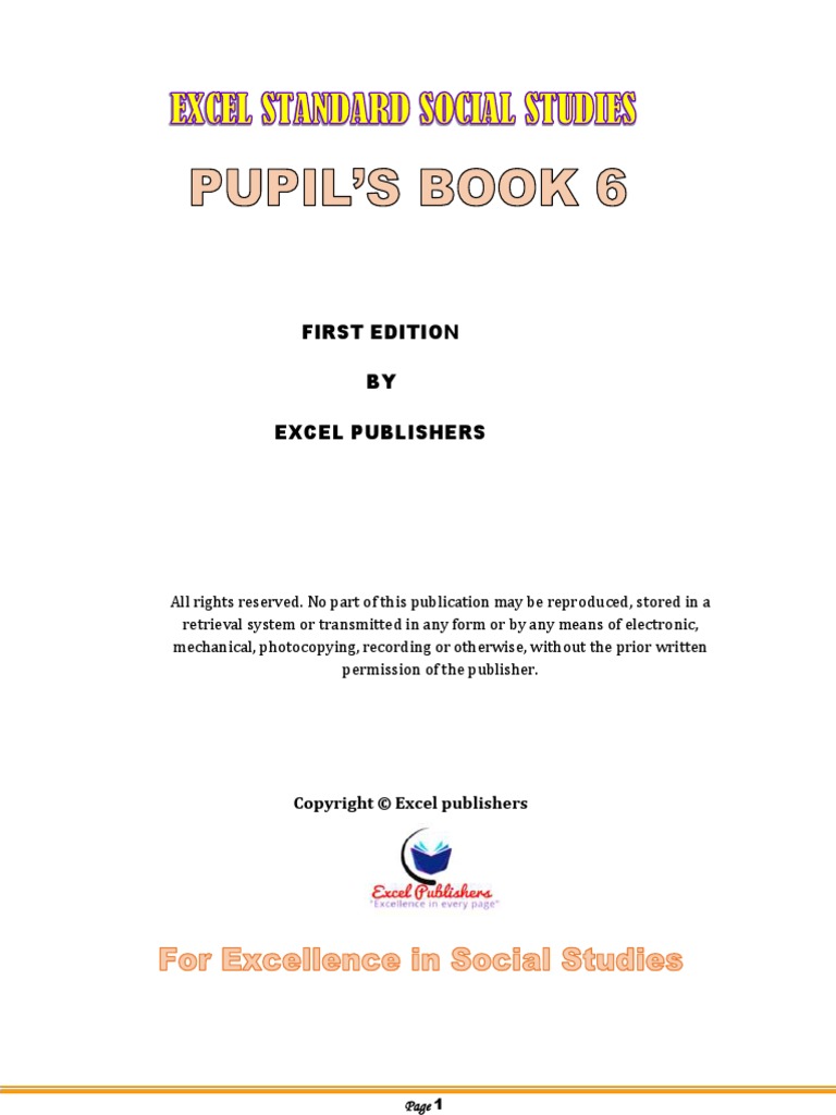 p6 Social Studies Term 3 Notes Pupils Textbook Excel Standard Notes | PDF