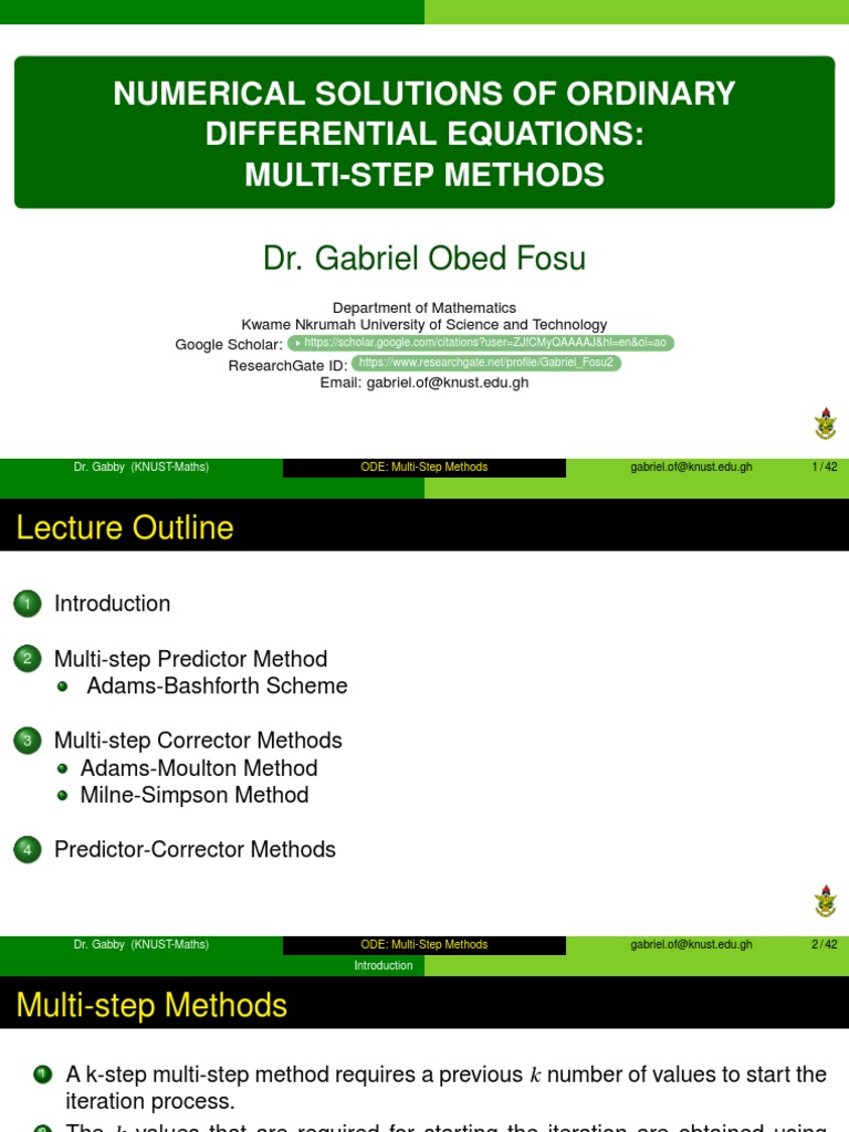 ODE Multi Step | PDF | Mathematical Relations | Theoretical Computer Science