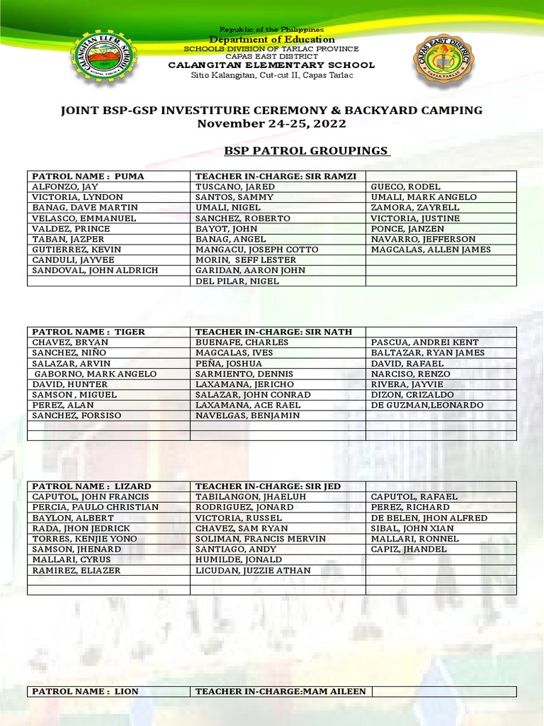BSP Groupings | PDF | Hand Washing | Health Economics