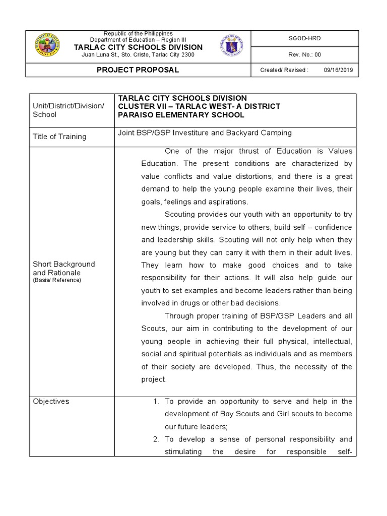 Matrix BSP Inveestiture and Encampment | PDF