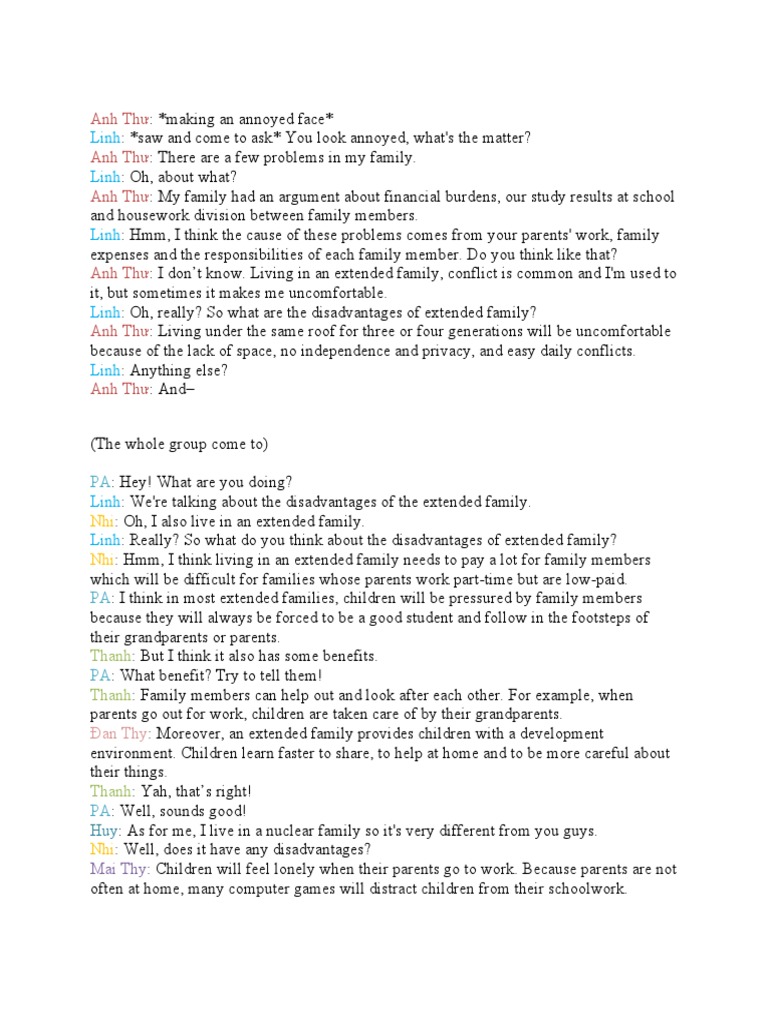 Generation Gap Script | PDF | Interpersonal Relationships | Family