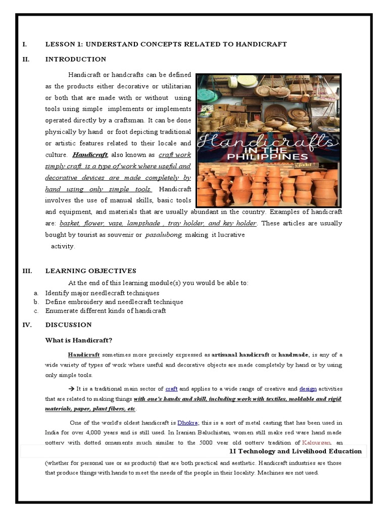 HANDICRAFT | PDF