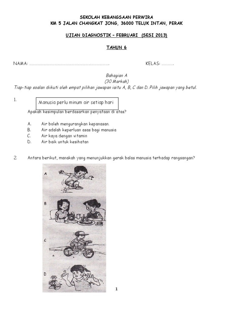 Diagnostic Test | PDF