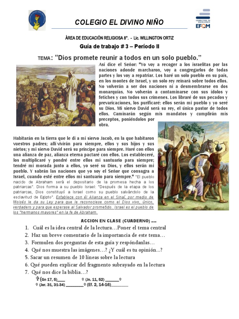 Dios Reune A Su Pueblo - Guia Relig 8° | PDF