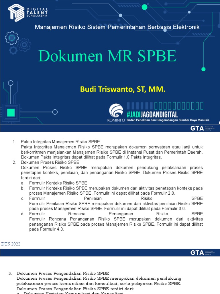 3 Dokumen MR SPBE | PDF