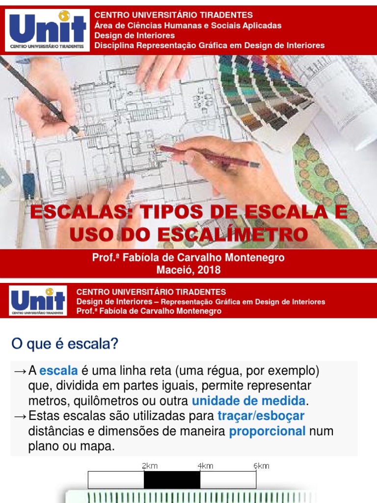 Aula 4 - Escalas-Tipos de Escala e Uso Do Escalímetro (Des.) | PDF