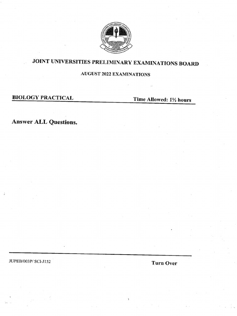 2022 Biology - Practical | PDF