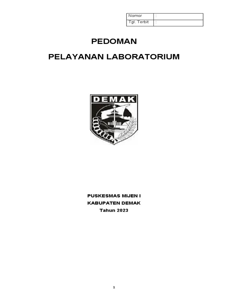 Pedoman Pelayanan Laboratorium 2023 | PDF
