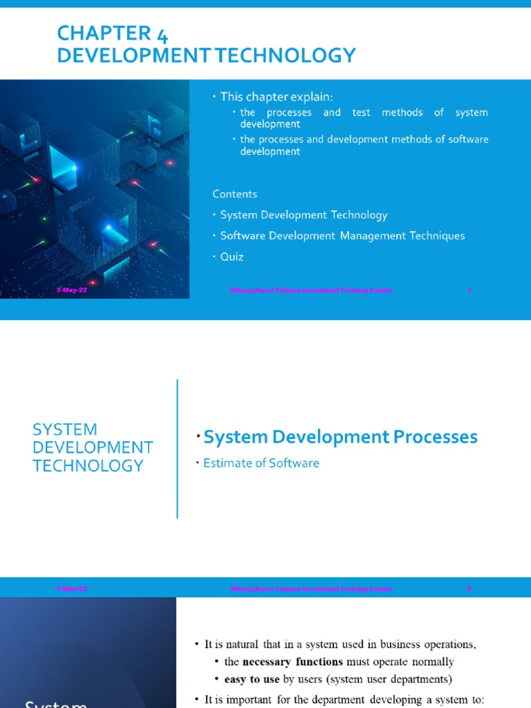 Chapter 4 Development Technology Part 1 | PDF