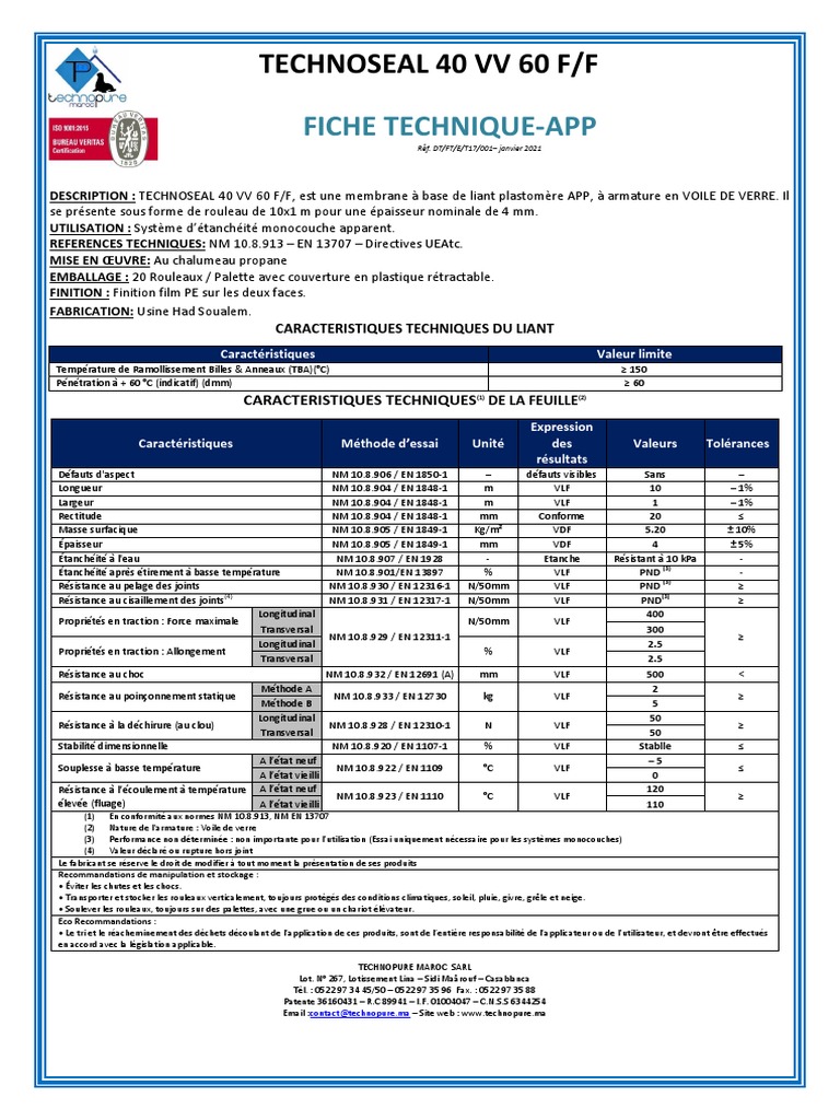 17 - FT Technoseal 40 VV 60 F.F - App | PDF