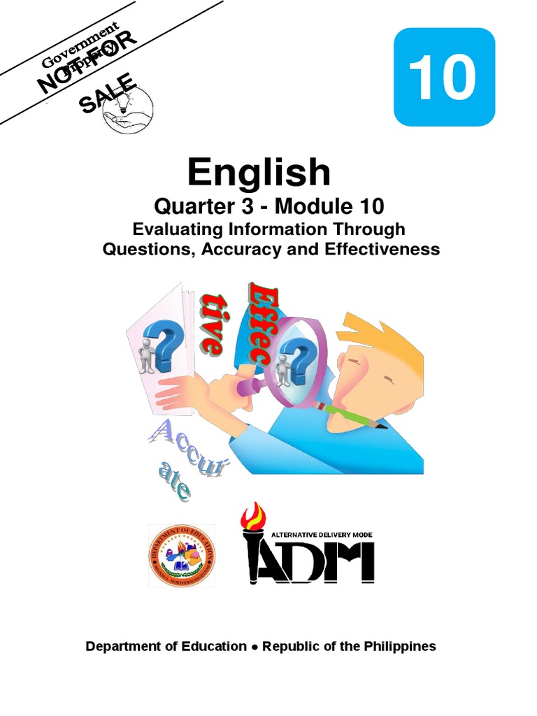 English10 - q3 - Mod10 Evaluating Information Through Questionsaccuracy ...