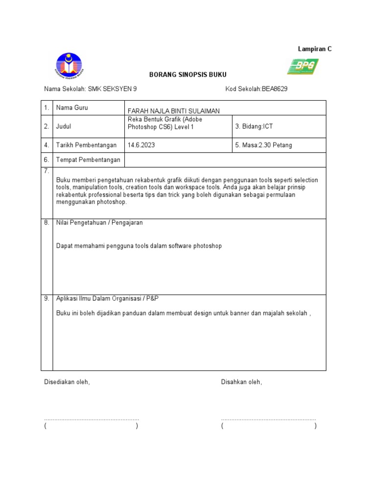 Sinopsis Buku Reka Bentuk Grafik CS6 | PDF