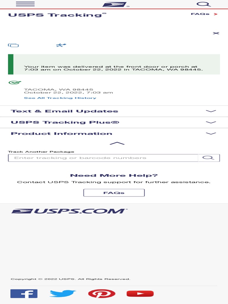 USPS Tracking® Results | PDF | Home & Garden