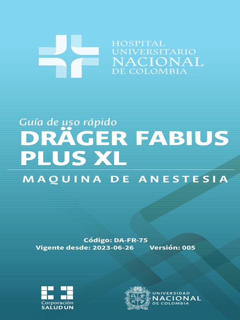 Monitor Maquina Anestesia Fabius Plus-XL | PDF