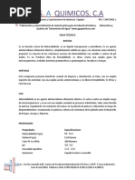Ficha Tecnica Inhibidor de Corrosion Rodine 213 | PDF