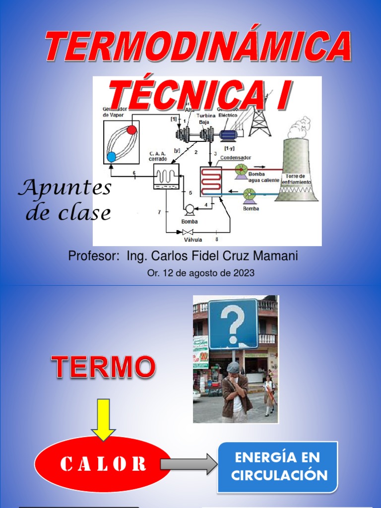Unidad 1 Conceptos Pricipios Basicos Termodinámica | PDF | Termodinámica | Temperatura