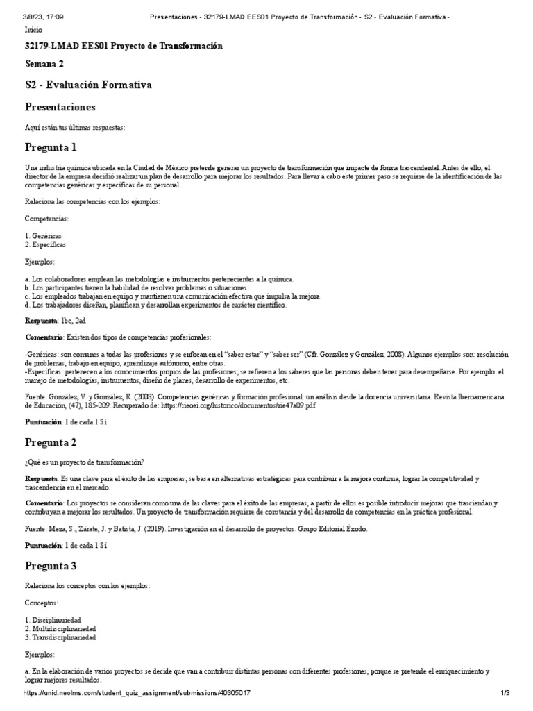 S2 - Evaluación Formativa | PDF