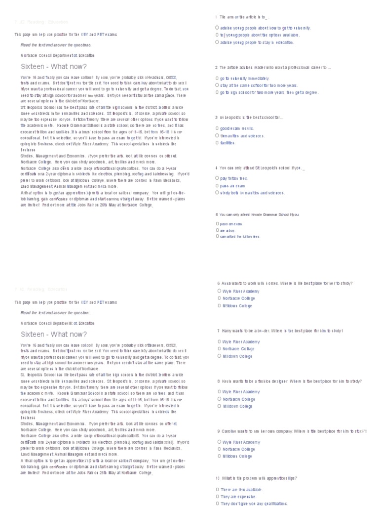 Reading A2 | PDF